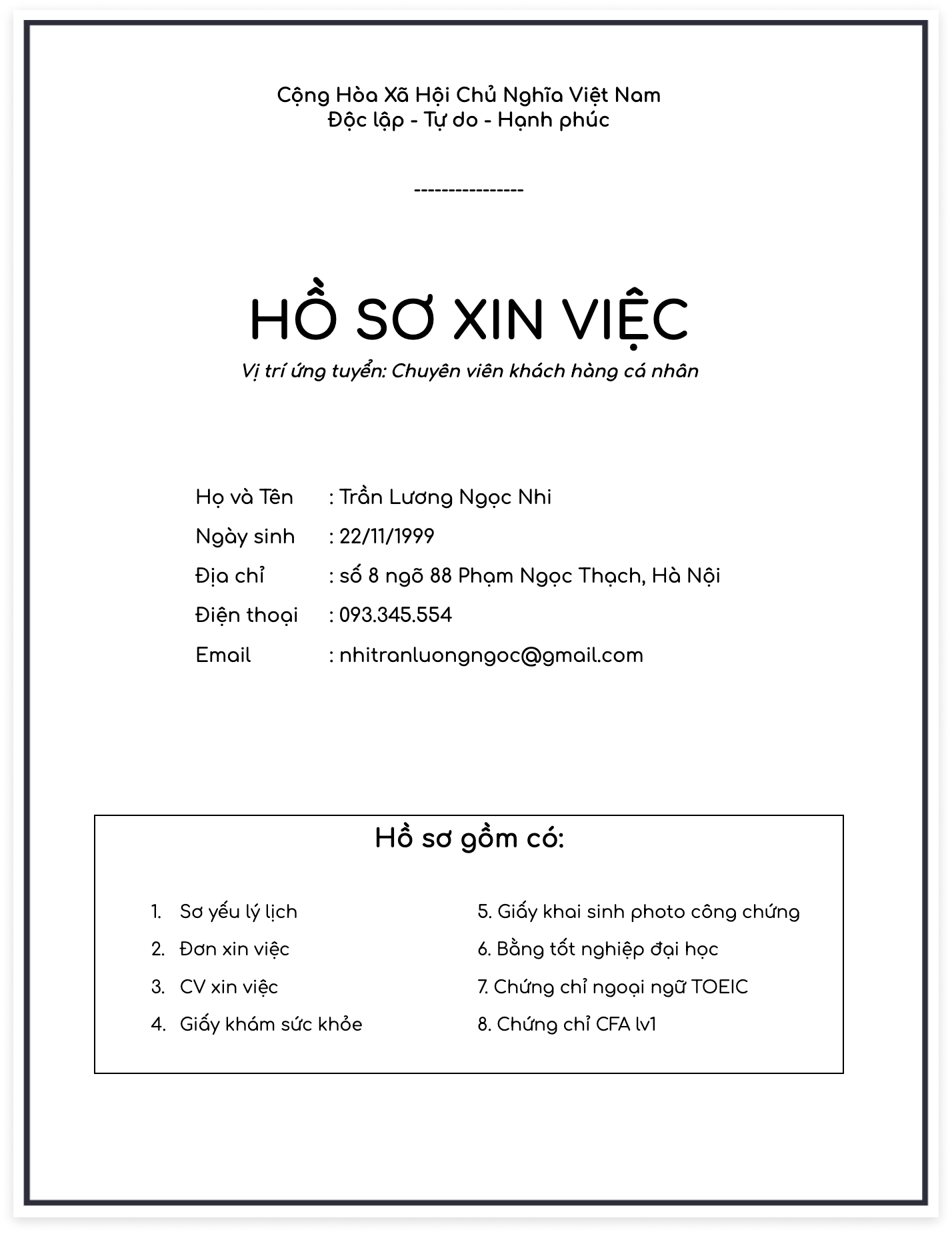 Tổng hợp mẫu bìa CV đẹp xu hướng 2023 | Job3s.ai